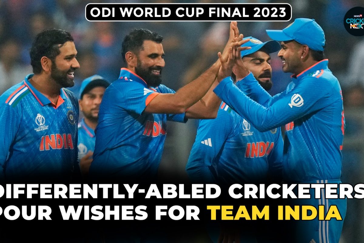 Differently Abled Cricketers Wish Good Luck to Team Ahead of the Wc ...