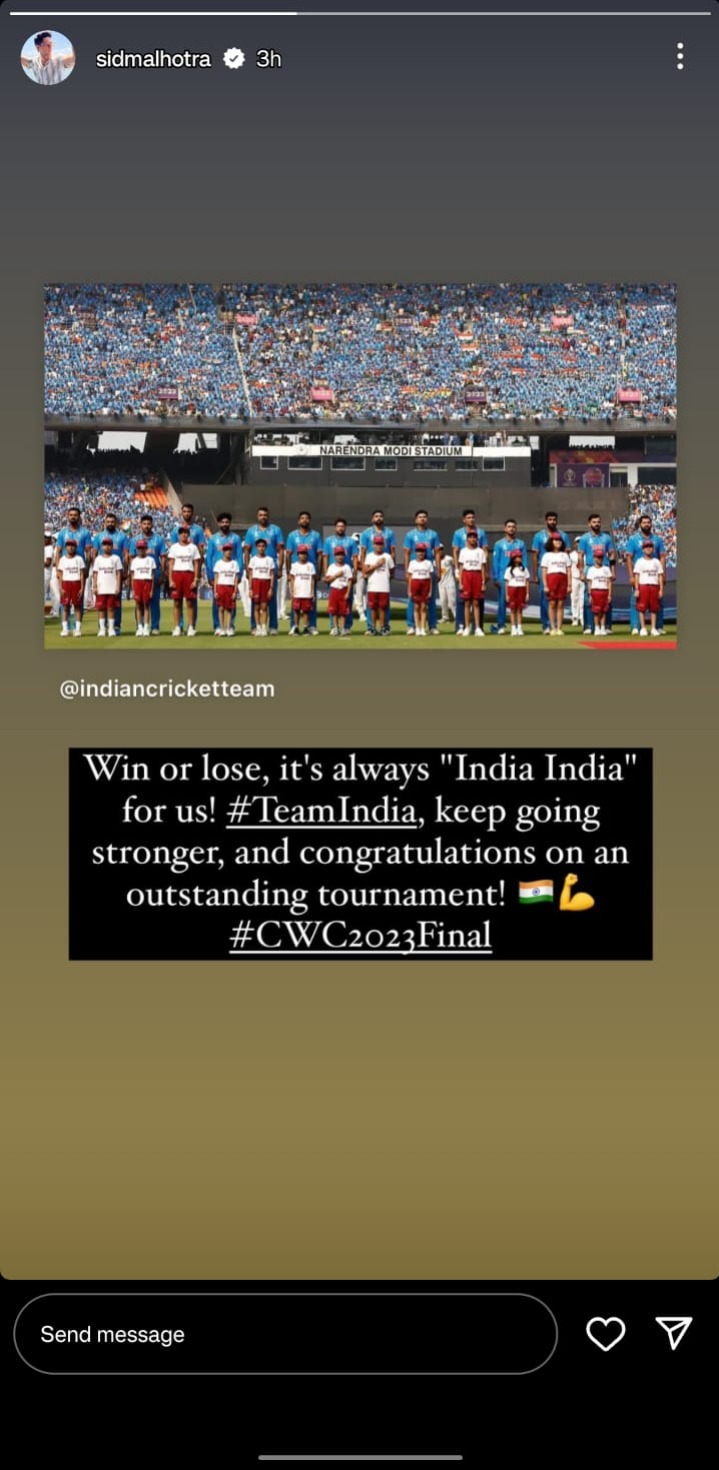 ‘Heads Up High’: Alia Bhatt's Message To Team India Post World Cup Loss ...