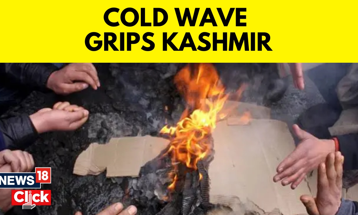 Cold wave intensifies in Kashmir - News18