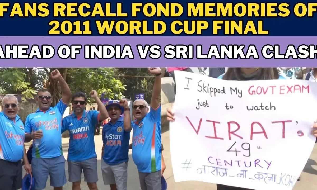 Fans Recall Fond Memories of 2011 World Cup final ahead of India vs Sri ...