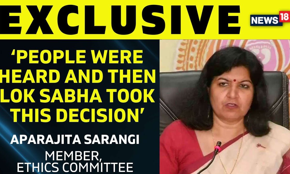 Mahua Moitra News | Ethics Committee Aparajita Sarangi On Mahua Moitra's Expulsion | Cash For ...