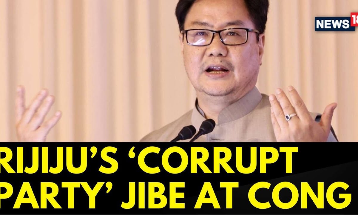 'Congress Party Should Be Called The Corrupt Party,' Kiren Rijiju | Dhiraj Sahu's IT Raids ...