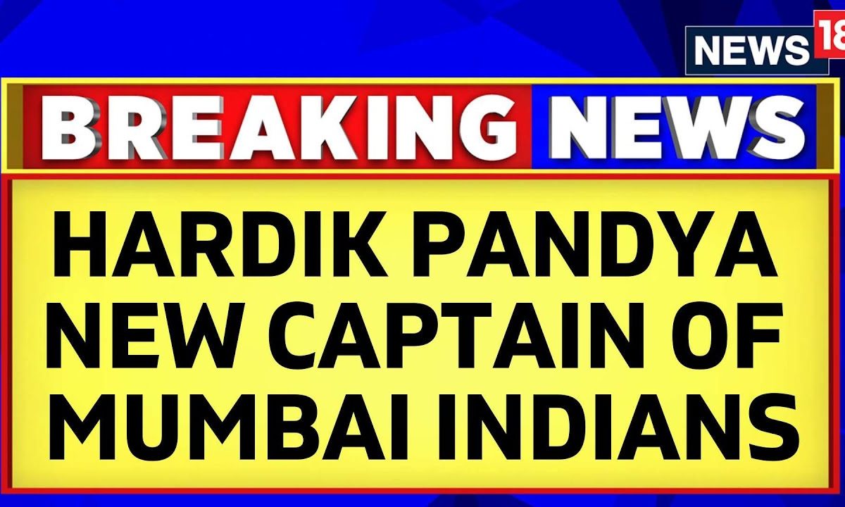 Mumbai Indians Captain | Hardik Pandya Named As The New Captain Of ...