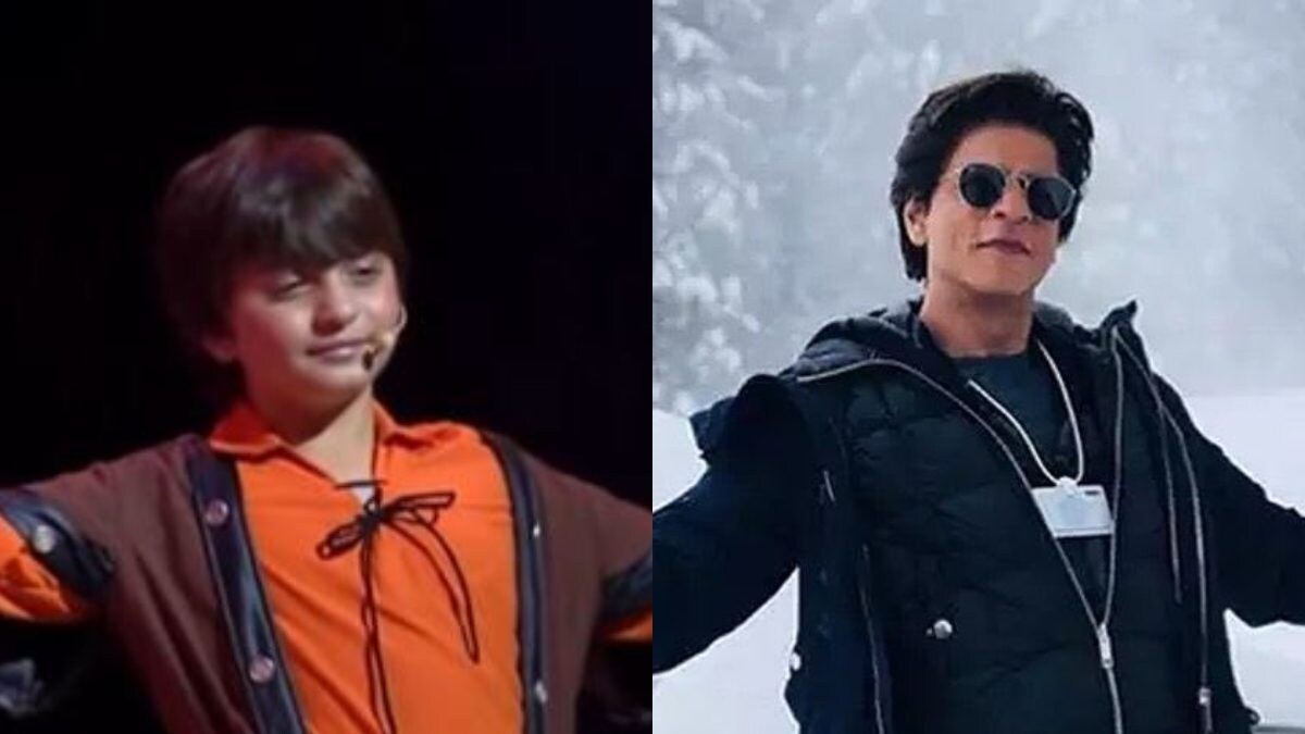 Shah Rukh Khan Cheers As AbRam Aces His Signature Pose At Annual ...
