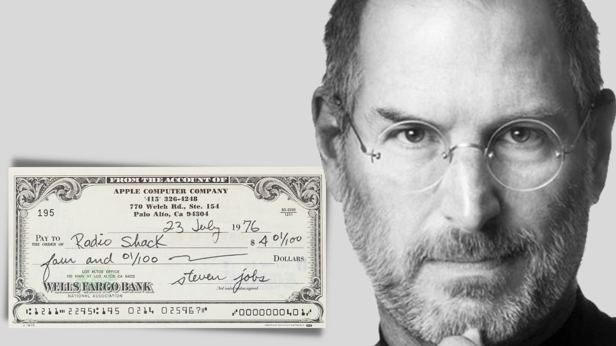Apple Founder Steve Jobs Signed This Cheque In 1976. Now, It Is On Sale For 21 Lakh | Tech News ...
