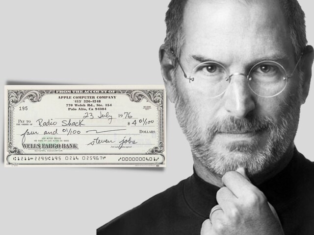 Apple Founder Steve Jobs Signed This Cheque In 1976. Now, It Is On Sale ...
