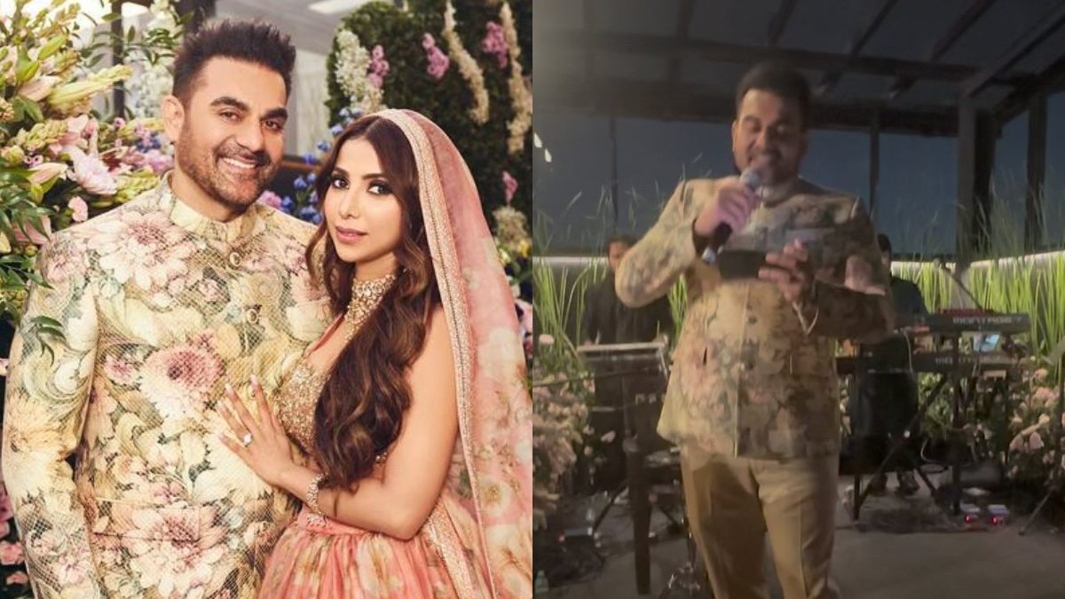 Arbaaz Khan Sings 'Tere Mast Mast Do Nain' For Wife Shura Khan; Unseen Wedding Video Goes Viral ...