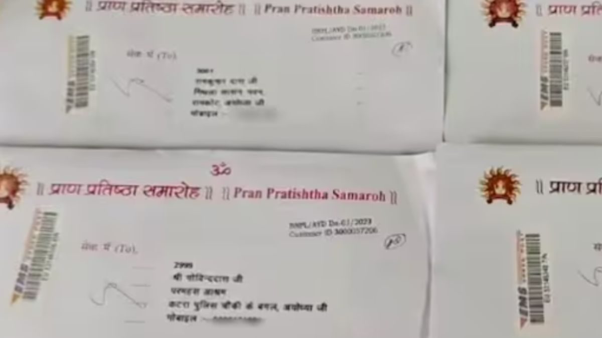 Ayodhya Ram Temple Consecration Ceremony: Thousands of Invitation ...