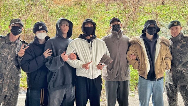 BTS: OT7 Reunite as RM, V, Jimin and Jungkook Head For Military ...