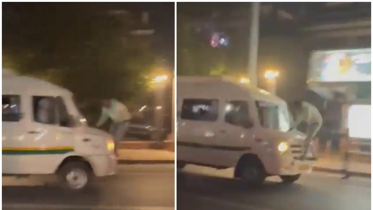 Delhi Road Rage: Man Hit by Minibus, Gets Carried on Bonnet For Several Metres; No One Injured ...