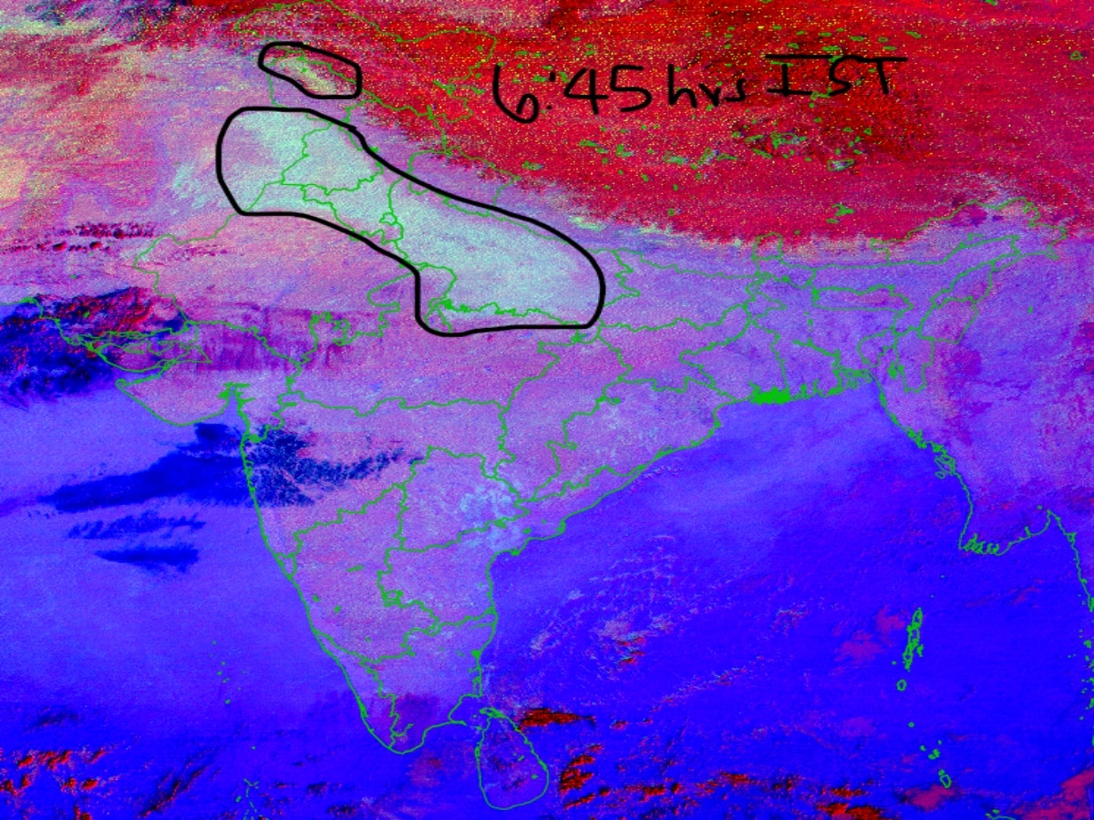 How Does The North India Fog Cover Look on Map? IMD Shares Images - News18
