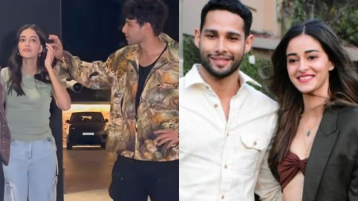 Siddhant Chaturvedi Fixes Ananya Panday Hair In Viral Video, Fans Joke ...