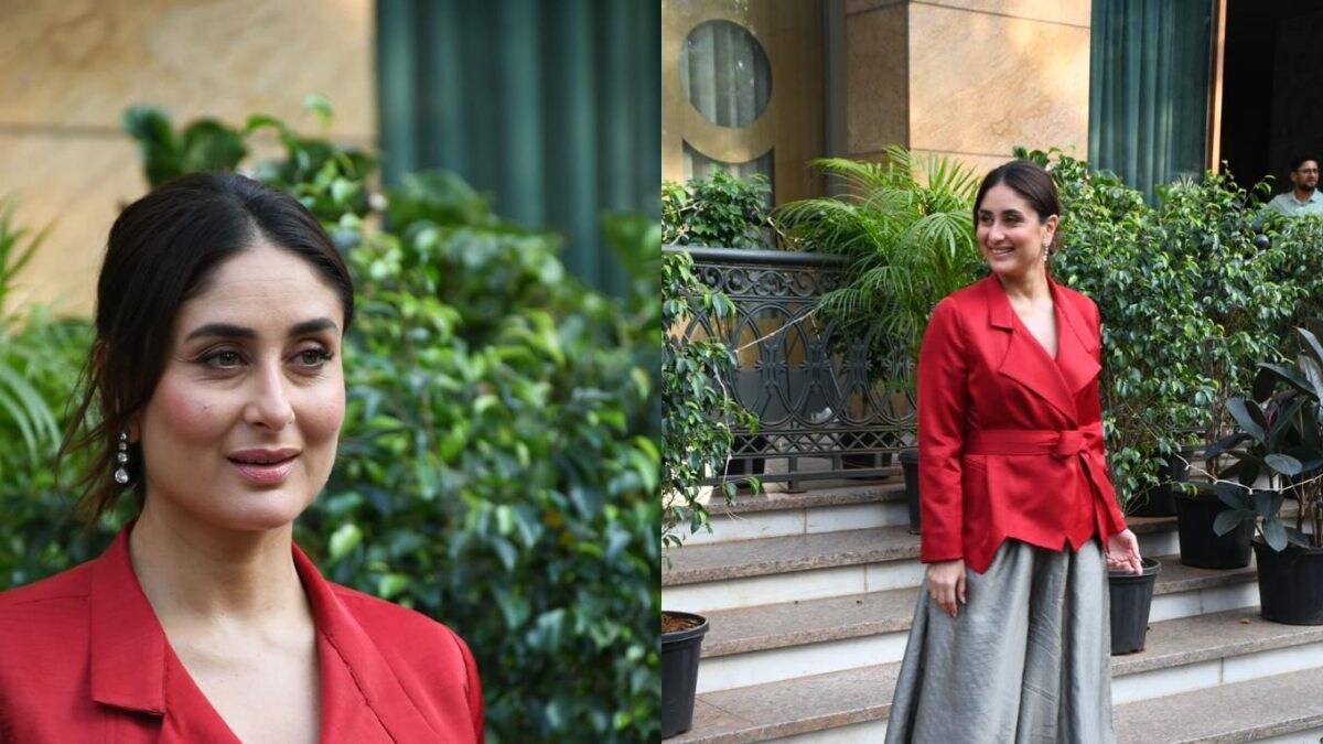 Kareena Kapoor Khan Looks Stunning in Flared Pants And Blazer Top, Gets ...