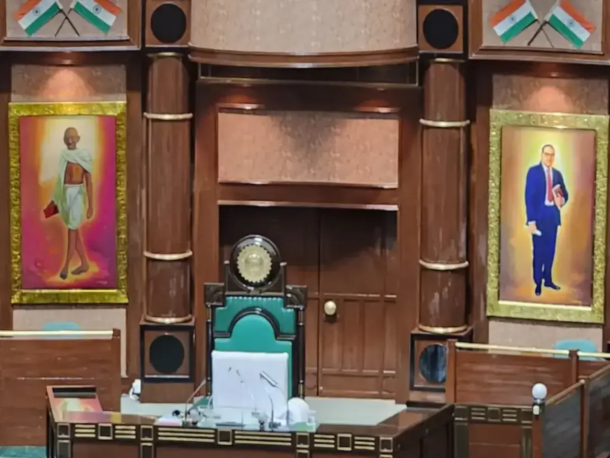 Nehru's Portrait Out, Ambedkar's In: BJP Vs Congress On 1st Day of ...