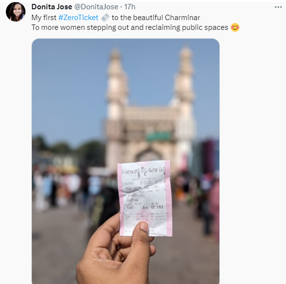 'Reclaiming Public Places': Hyderabad Woman Posts About 'Zero Ticket ...