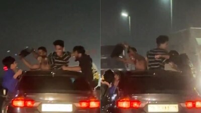Bengaluru Men Dance While Hanging Out of Moving Car, Arrested After ...