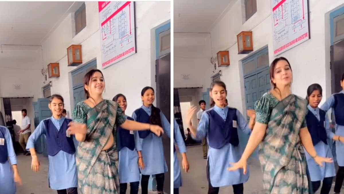 Video Of Teacher And Students Grooving To Pahadi Tune Gulabi Sharara Is ...