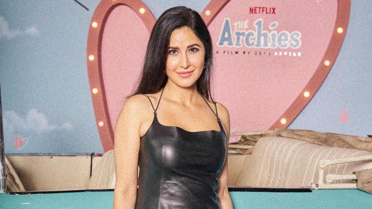 Here's A Breakdown Of Katrina's Edgy Black Faux Leather Dress At The ...