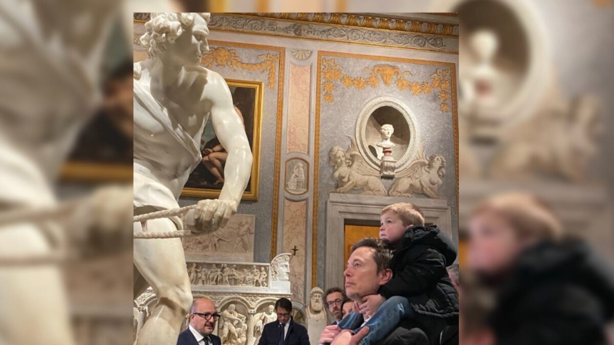 Elon Musk And Son X Æ A-12's Roman Holiday Picture Is Trending - News18