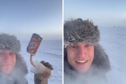 Watch: Man Shows How Beer Froze At -64 Degrees Celsius At The South ...