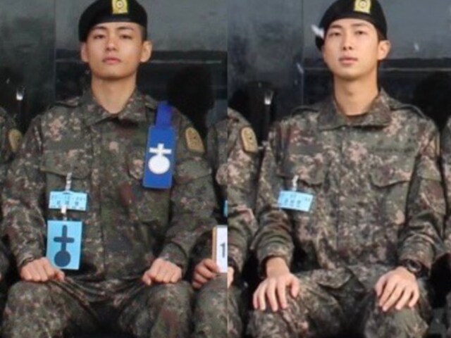 BTS Stars RM And V's First Picture From Military Goes Viral; ARMY Is ...