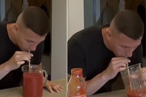 Watch: Man Drinks 1 Litre Tomato Sauce To Set Guinness World Record ...