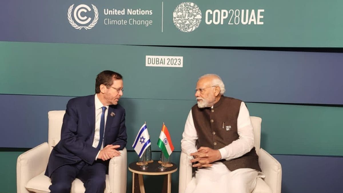COP28 in Dubai: PM Modi Meets Israeli President, Bats for Two-State ...
