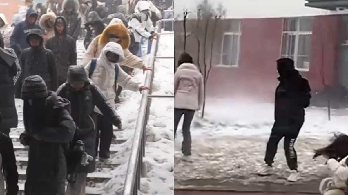 Watch: Students Put On Ski Gears To Navigate Deadly Snowstorm At China ...