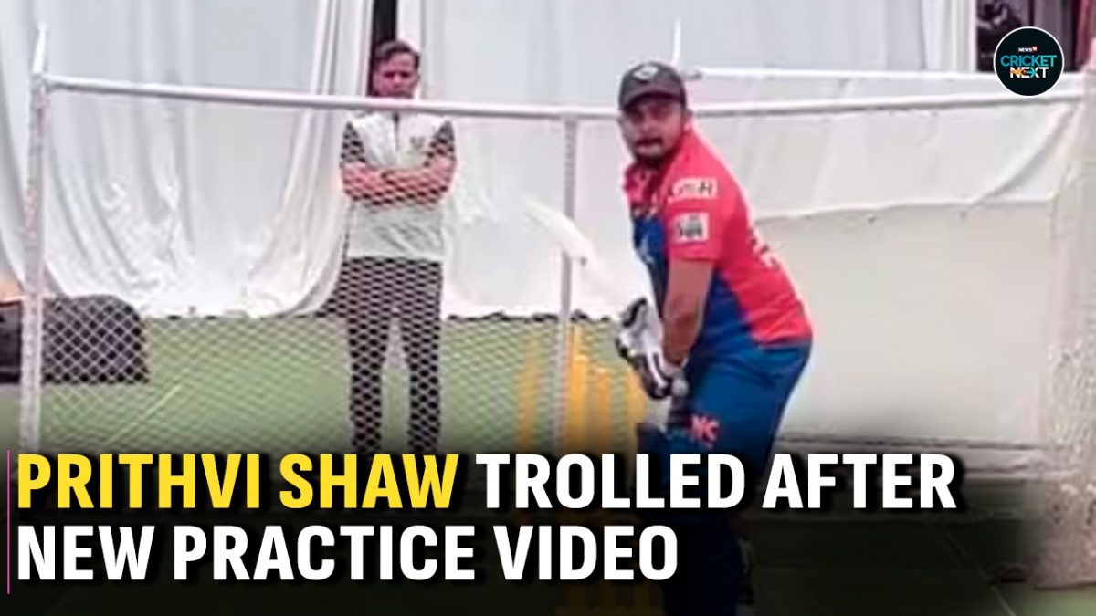 Prithvi Shaw Trolled Over His Weight In New Practice Video Viral on ...