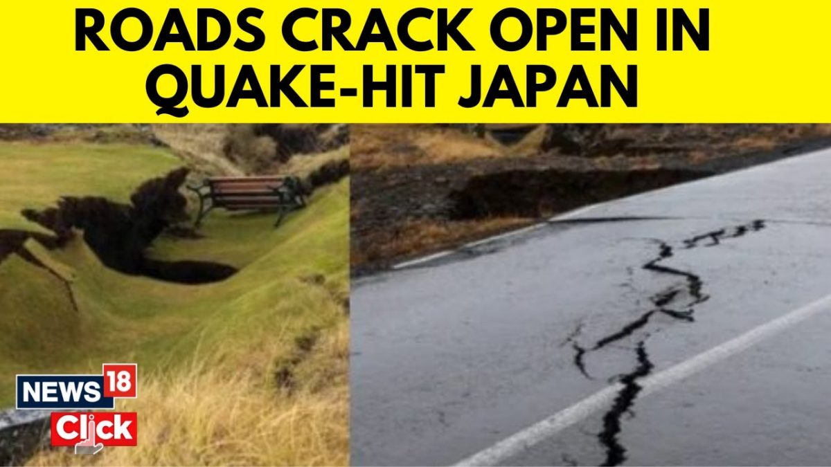 Japan Earthquake: Buildings Collapse, Roads Crack Open As Massive ...