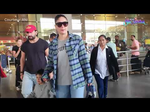 Kareena Kapoor, Husband Saif Ali Khan, Sons Taimur & Jeh Return From New Year's Vacation | WATCH ...