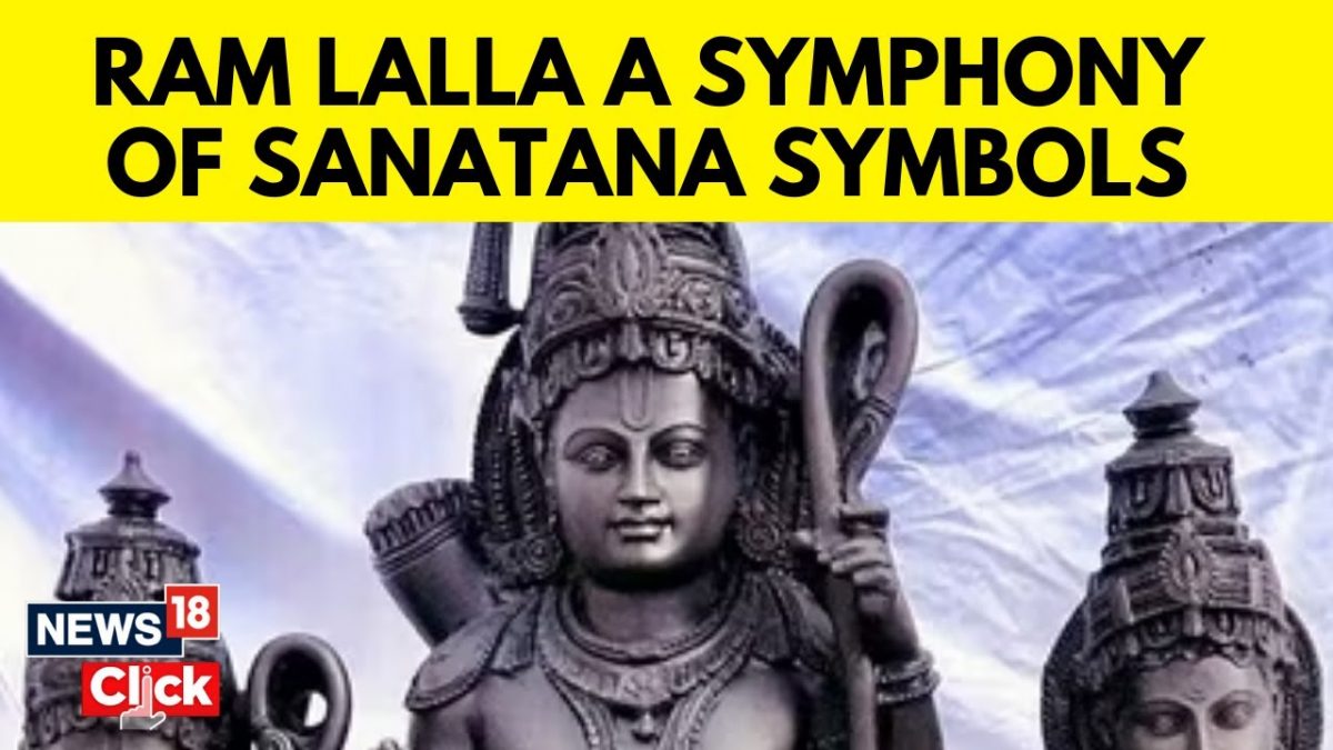 Ram Lalla At Ram Mandir: A Visual Symphony Of Sanatan Dharma Symbols ...