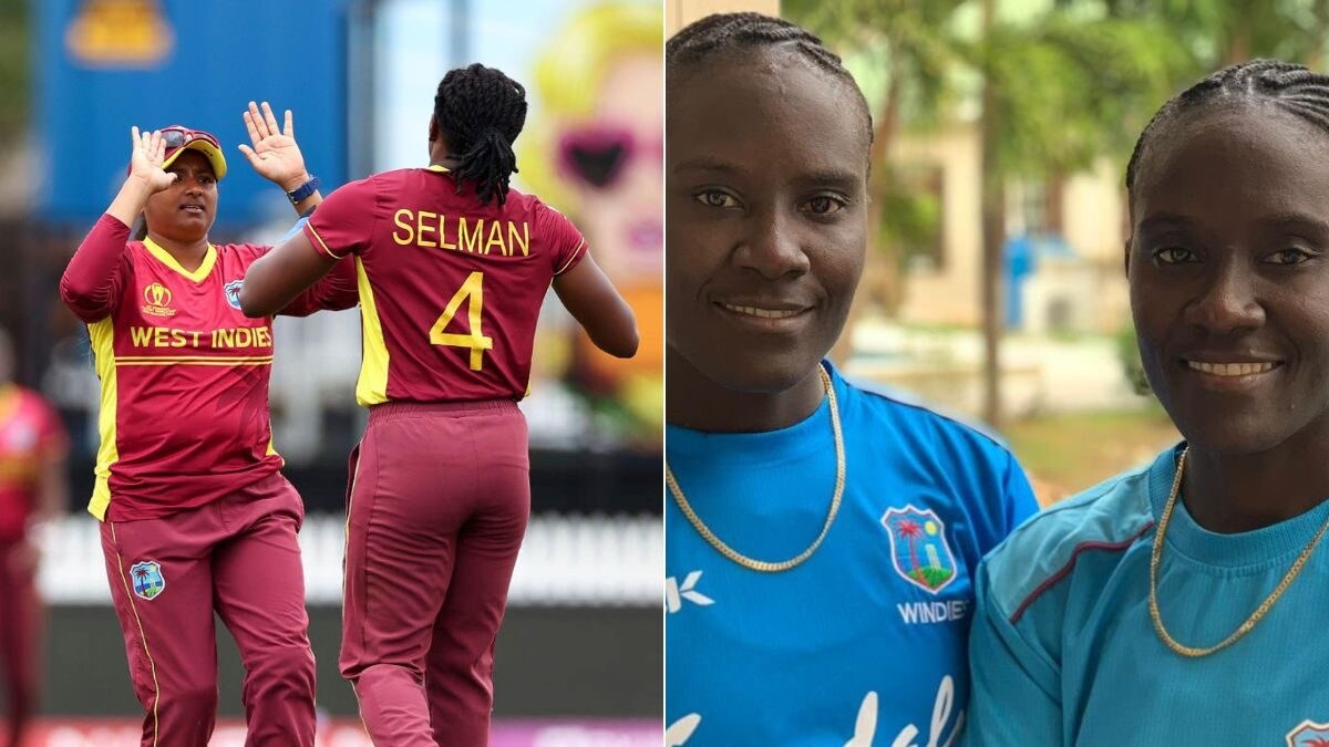 West Indies' Anisa Mohammed, Shakera Selman, Kycia Knight and Kyshona ...