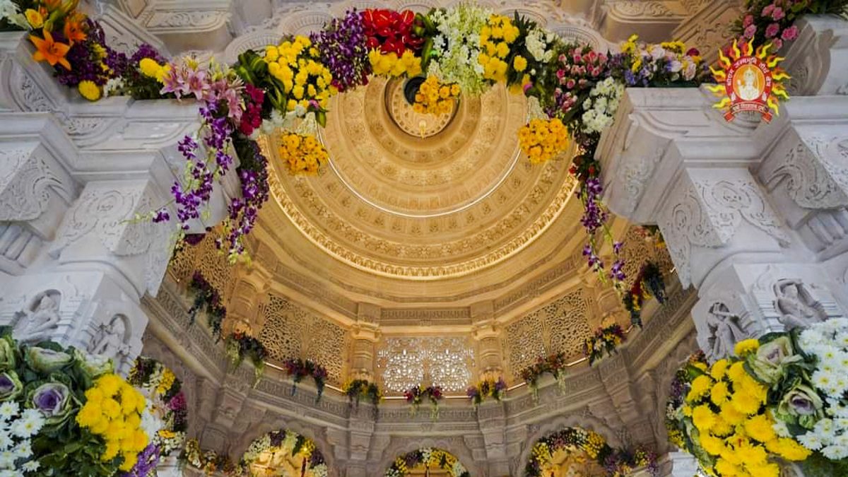 Stunning Photos Capture Ayodhya's Grand Ram Temple, Colourful ...