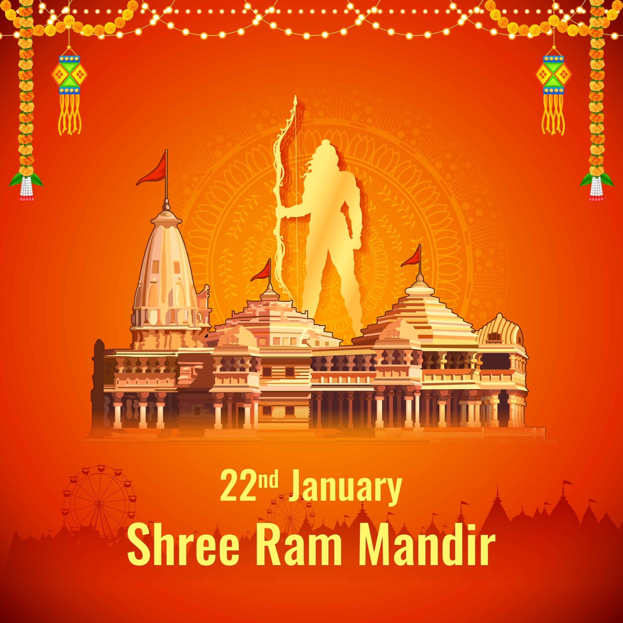 Ram Lalla Homecoming Ayodhya Ram Mandir Pran Pratishtha Wishes