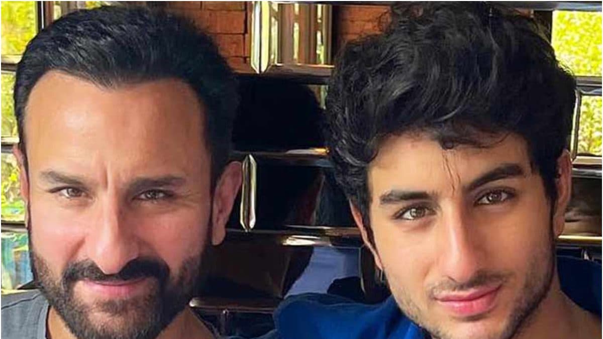 Saif Ali Khan Visits Son Ibrahim Ali Khan On The Sets Of His Debut Film Sarzameen; Watch ...