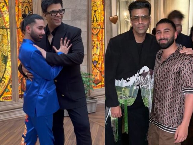 Karan Johar Looks Lost as Orry Teaches Him His Trademark Pose; Video Goes Viral - News18