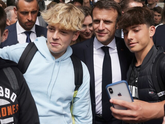 Blue Pullovers, Grey Trousers: French Prez Macron’s New Experiment with ...