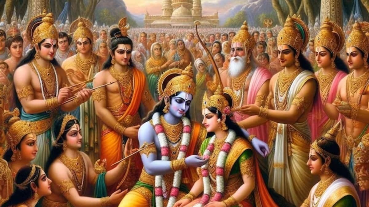 AI Images Reimagine Lord Ram And Mata Sita's Swayamvar After Ayodhya Ram Mandir Consecration ...