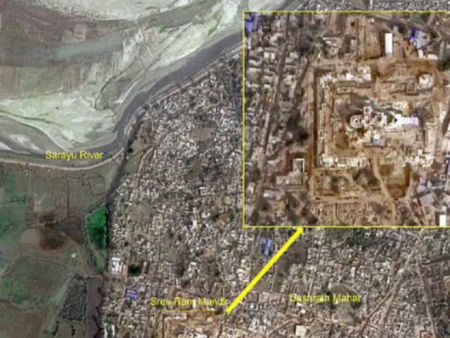 This Is How Ayodhya Ram Mandir Looks From Space | Indian Satellite ...