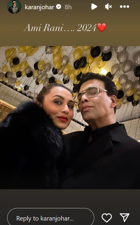 Karan Johar Shares Selfie With Rani Mukerji, Gives Glimpse of New Year Celebrations; See Here ...
