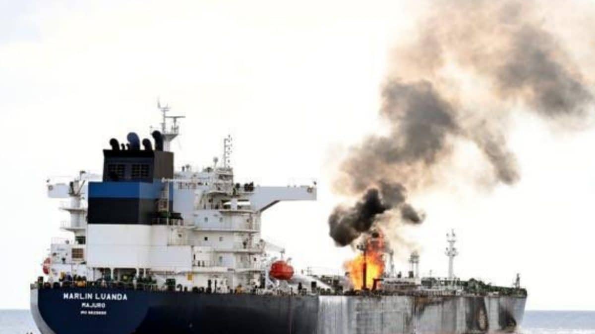 'We Are On Fire': UK Oil Tanker Sends Distress Message After Houthi ...