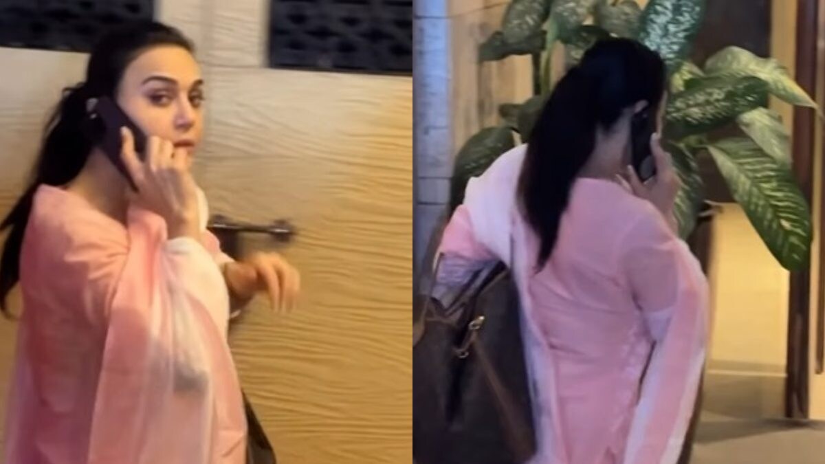 Preity Zinta Back In India, Looks Pretty in Ethnic Wear as She Gets ...