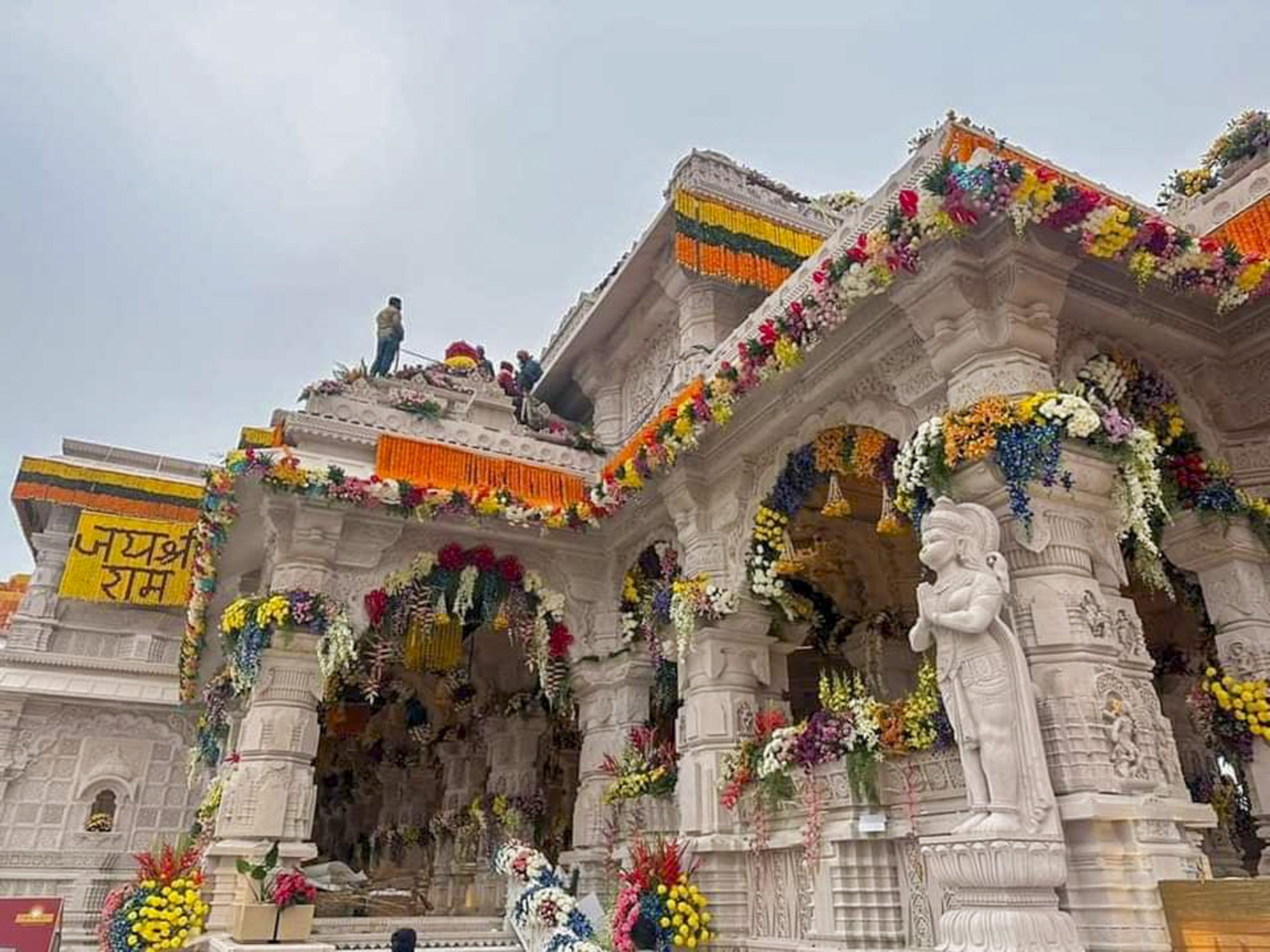 Stunning Photos Capture Ayodhya's Grand Ram Temple, Colourful ...
