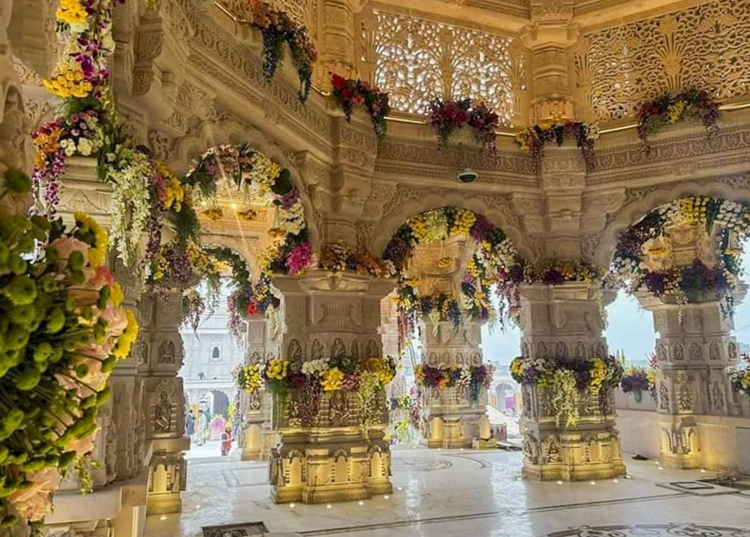 Stunning Photos Capture Ayodhya's Grand Ram Temple, Colourful ...