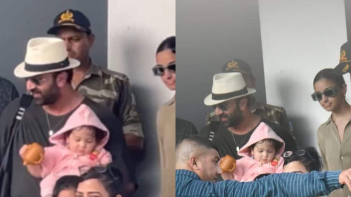 Ranbir Kapoor Holds Raha In Arms, Greets Paparazzi With Big Smile; Alia ...