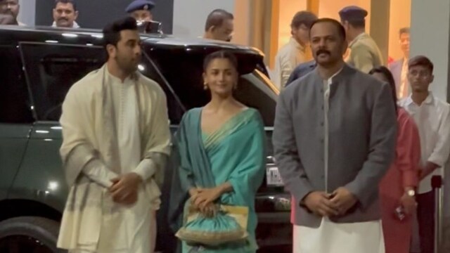 Ranbir Kapoor Dons Dhoti, Alia Bhatt Stuns In Saree As They Head to Ayodhya Ram Mandir ...