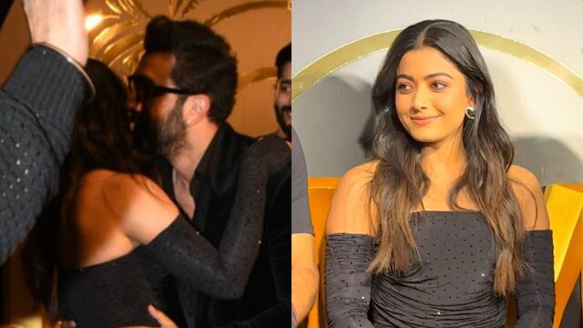 Ranbir Kapoor Greets Rashmika Mandanna With a Kiss On Her Cheek at ...