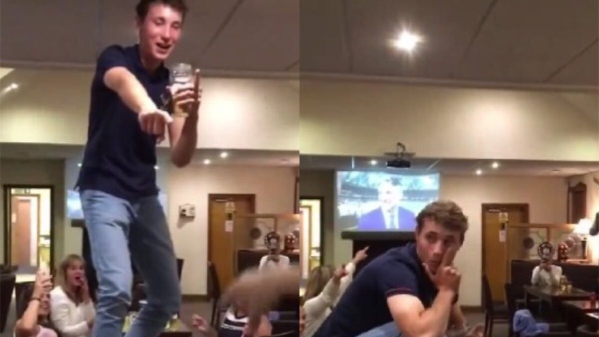 Unseen Old Video of England's Tom Hartley Singing His Own Chant With ...