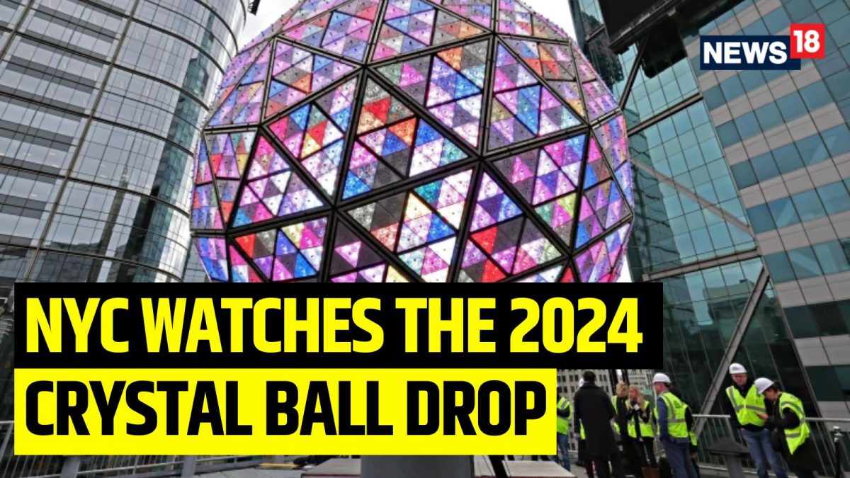 Thousands cheer on New Years night as crystal-clad ball descends in NYC ...